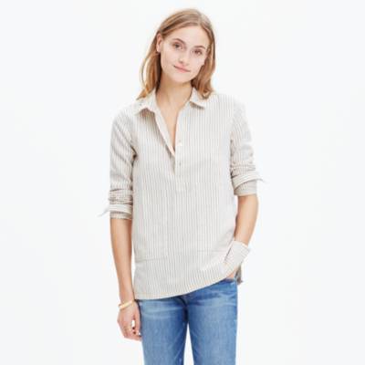Striped Pocket Popover Shirt