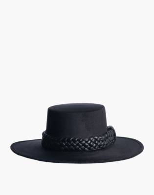 Black Boater Hat